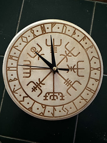 Runic Clock – Blue Medal Designs, LLC